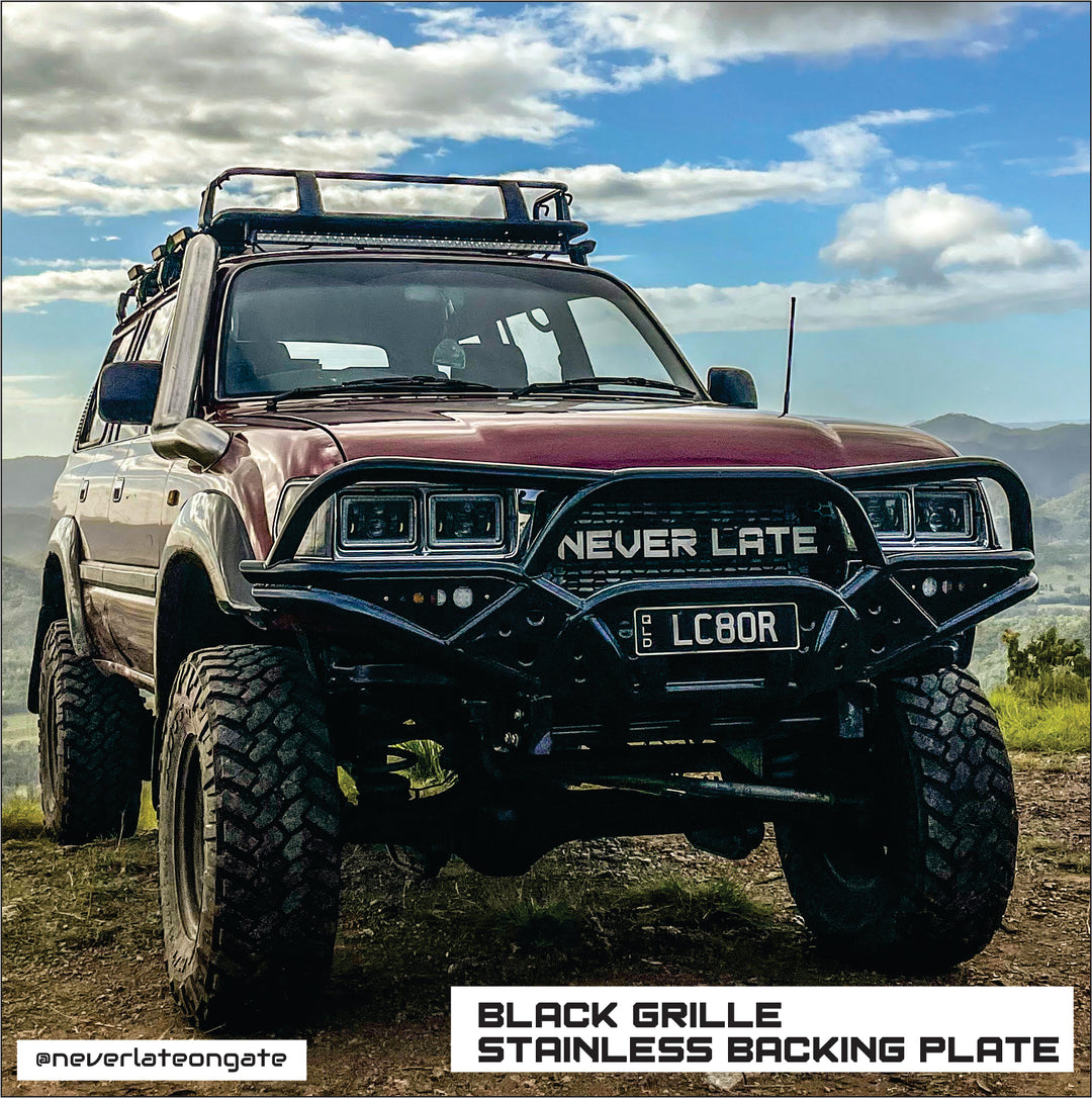 80 Series Landcruiser Grille Insert (NEW DIAMOND MESH) – Outback Bandits